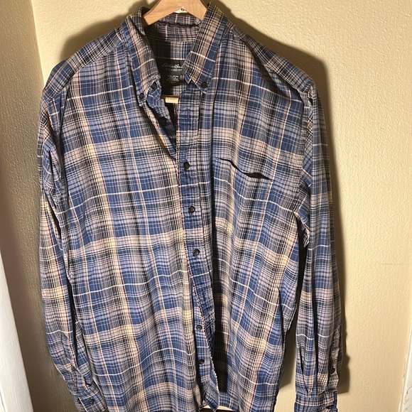 Eddie Bauer | Shirts | Eddie Bauer Mens Flannel Shirt Relaxed Fit ...